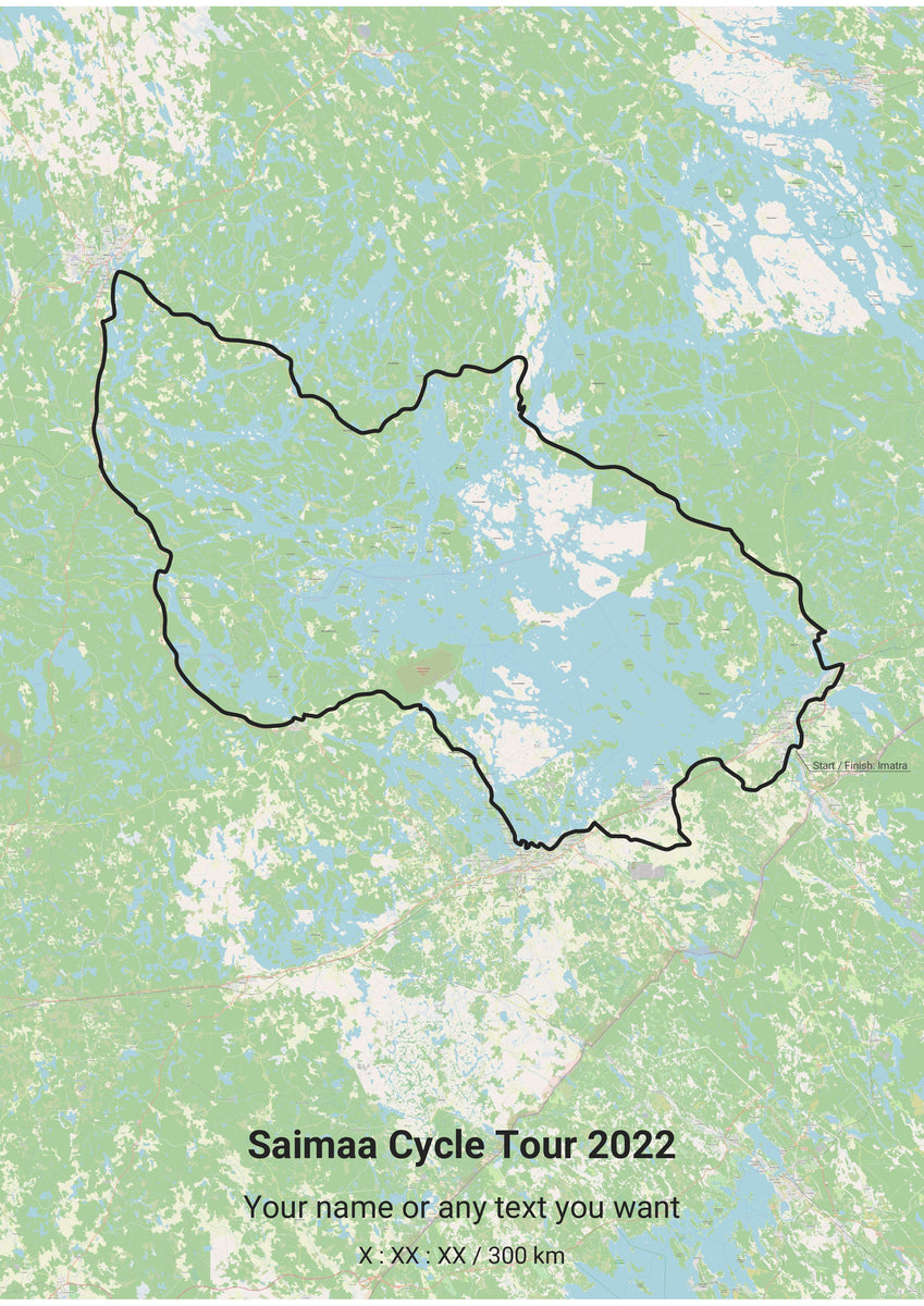 Saimaa Cycle Tour Maprides Poster